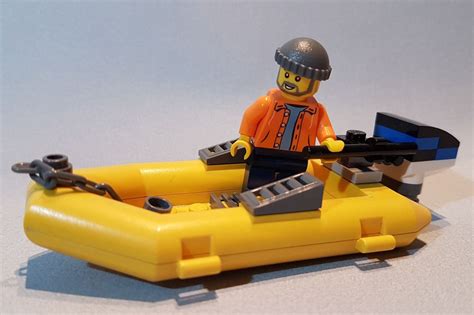 Lego Moc Outboard Motor Boat By Fidi70 Rebrickable Build With Lego