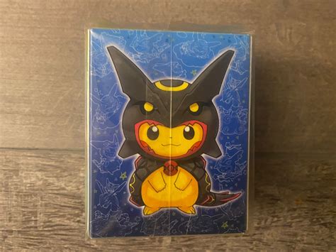 Mavin Pokemon Pikachu Poncho Rayquaza Deck Box Pokemon Center Japan
