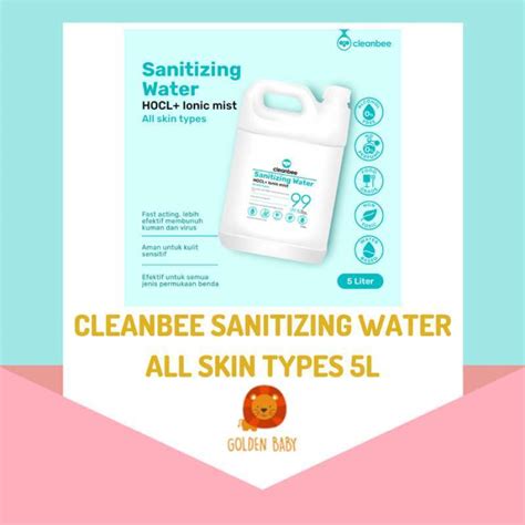 Jual Cleanbee HOCL Sanitizing Water ALL SKIN TYPES Food Grade LITER BIRU Di Seller Makmur