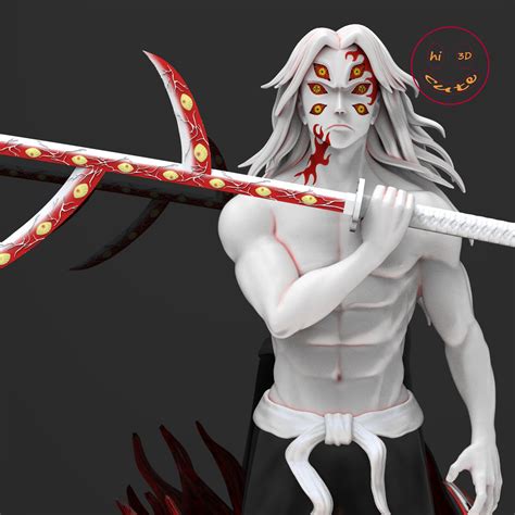 👾 Demon Slayer Kimetsu No Yaiba Kokushibo・ 3d File For ・cults