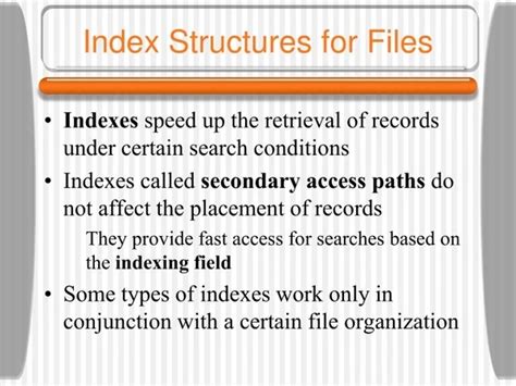 PPT Indexing Structures For Files PowerPoint Presentation Free Download ID