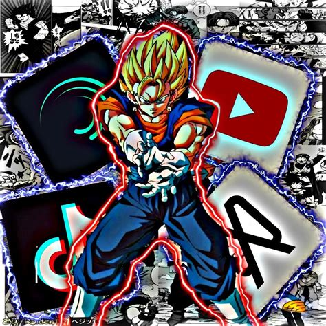 Vegetto Icon Dragon Ball Artwork Easy Love Drawings Anime