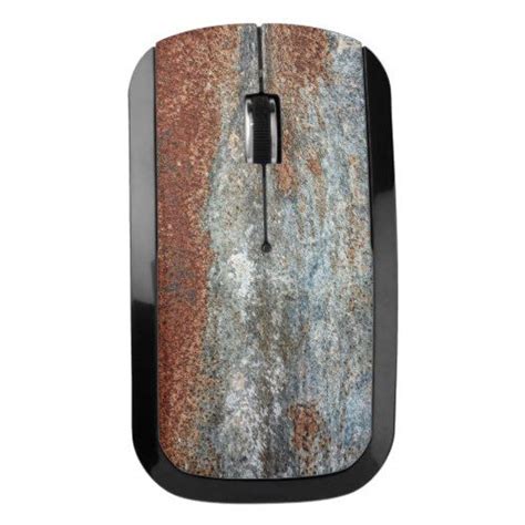 rust texture pattern wireless mouse