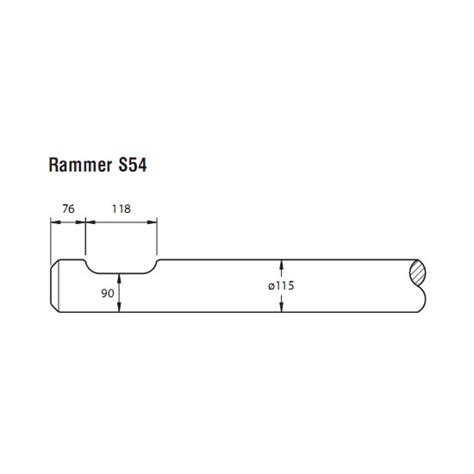 Rammer S54 Rock Breaker Chisels