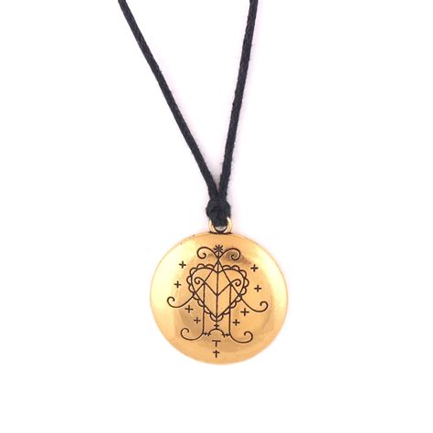 Ezili Freda Voodoo Loa Veve Pendant Vodoun Lwa Love Talisman Jewelry