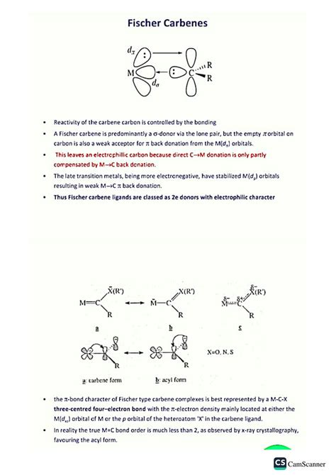 SOLUTION Fischer Carbenes Synthesis Studypool