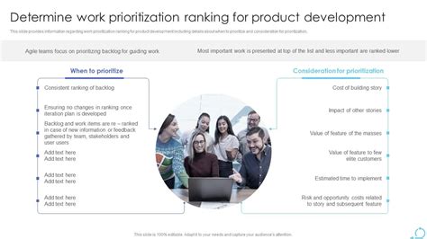 Agile Approaches For It Team Playbook Determine Work Prioritization Ranking For Product