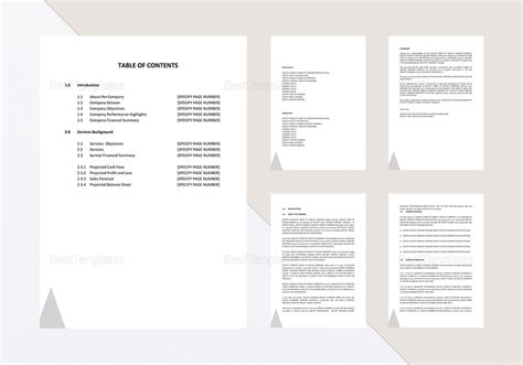 Service Report Template In Word Google Docs Apple Pages