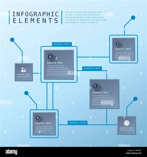 Flat Design Vector Abstract Flow Chart Infographic Elements Stock Vector Image Art Alamy