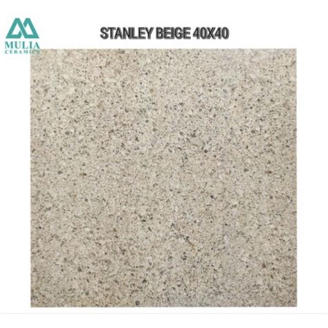 Jual Keramik Kasar Untuk Garasi Atau Teras 40x40 Stanley Beige Shopee