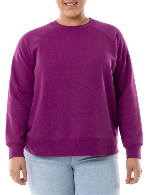 Terra And Sky Womens Plus Size Fleece Sweatshirt