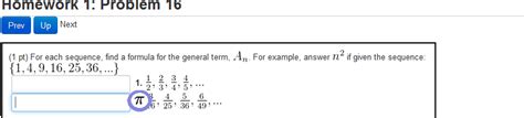 Solved For Each Sequence Find A Formula For A General Term