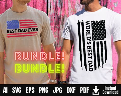 American Flag Dad Svg Best Dad Ever Flag Fathers Day Ts From Wife To
