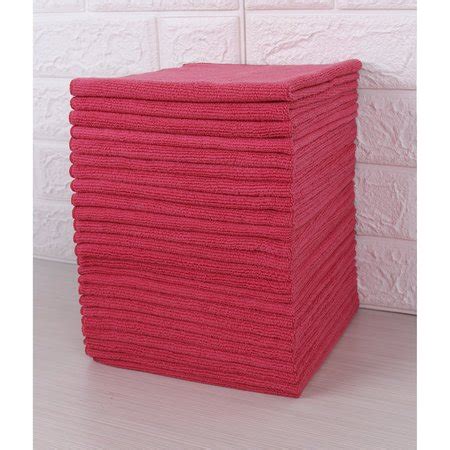 Dri By Tricol Clean Multi-Purpose Cloth, Red, 300 GSM, 16 x 16 in, 24 ...