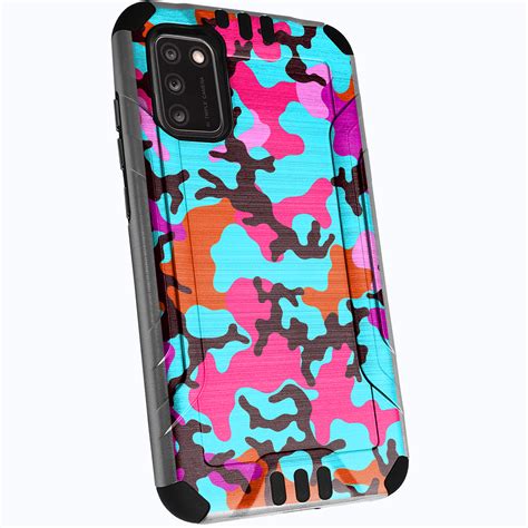 DALUX Silver Combat Phone Case Cover Compatible With Alcatel TCL A X TCL A DL Teal