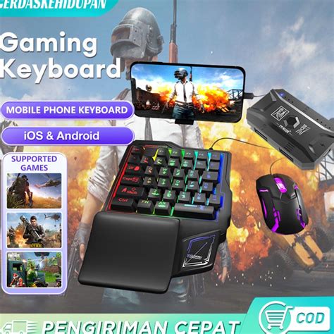 Jual Keyboard Mouse Gaming Controller Wireless Bluetooth M1 Pro 4 In 1