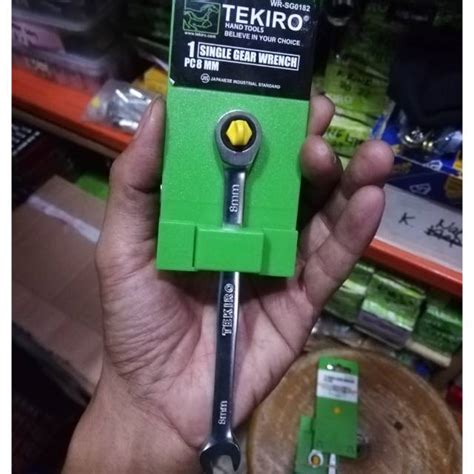 Jual Kunci Ring Pas Rachet 8 Mm Tekiro Single Gear Long Shopee