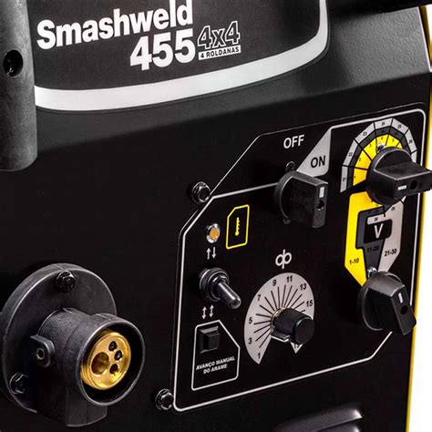 Máquina de Solda MIG MAG Smashweld 455 4x4 Cabeçote Interno 400A