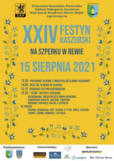W najbliższą niedziele serdecznie zapraszamy na XXIV Festyn Kaszubski w