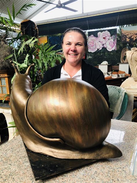 Amy Bronzed Her Snail During The Clay Art Sculpturing Class