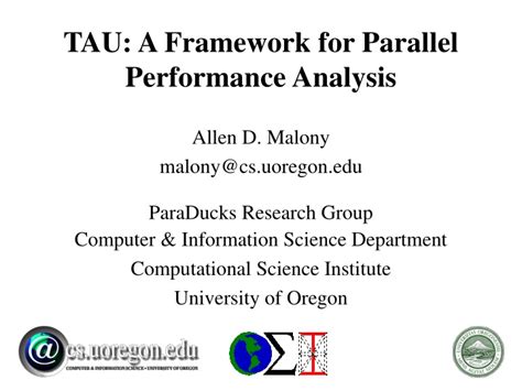 Ppt Tau A Framework For Parallel Performance Analysis Powerpoint