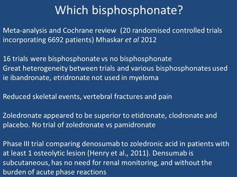 Which Bisphosphonate How Long Do You Give It For What About Denosumab