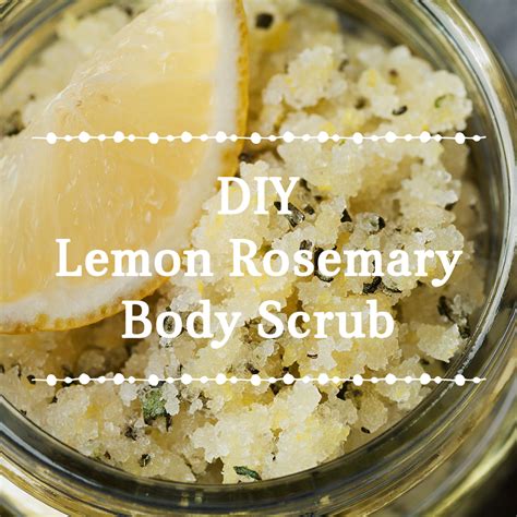 Lemon Rosemary Body Scrub Barnhouseblue