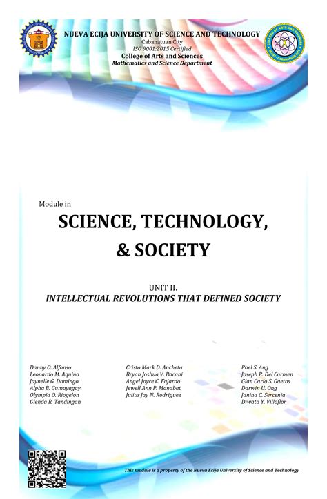 Sts Unit Ii Module 2 Module In Science Technology And Society This Module Is A Property Of
