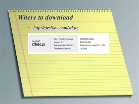 xdate a modern java script date library