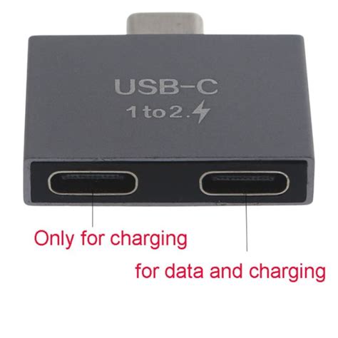 USB C Male To Dual USB C Female Splitter Convter Adapter Extension Connector For USB C PD