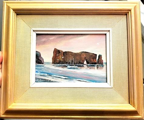 Montreal Coastline Oil On Masonite Raymond Quirion 1960s 9 Etsy