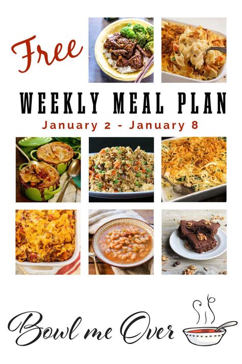 Make Easy Meal Plans With This Free Weekly Template Artofit