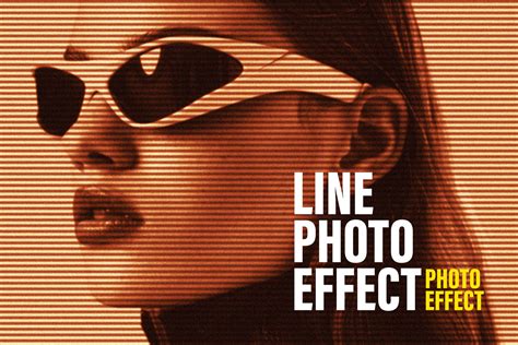 Halftone Line Photo Effect Design Cuts