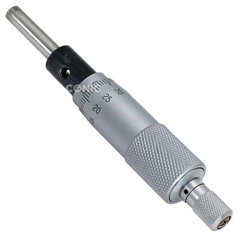 Flat Needle Type Micrometer Head 0 25 Mm With Knurled Adjustment Knob