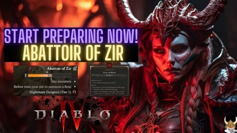 Diablo 4 How To Unlock And Defeat Abattoir Of Zir Tips Preparation