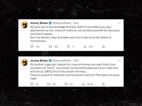 Justin Biebers Dad Jeremy Attempts To Clarify Anti Lgbt Comment
