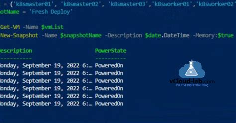 Create List Or Remove Vmware Vm Snapshots With Powercli Vgeek Tales From Real It System