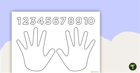 Number Templates For Kindergarten
