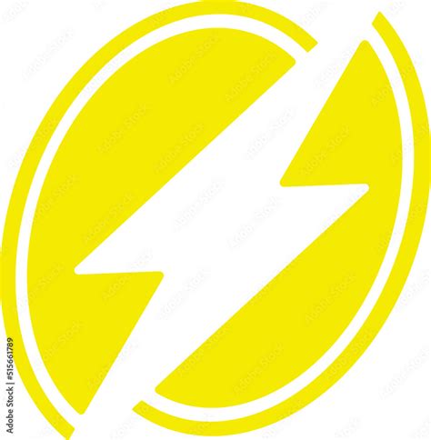 Vector Illustration Of Coffee Concept Logo Combined With The Lightning Element Stock Vector