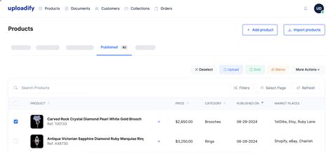 Uploadify Ai Powered Inventory Ecommerce Manager For Jewelry