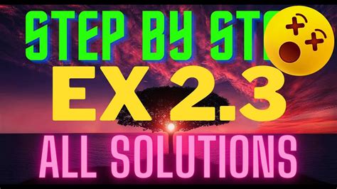 ace your math homework with these 10 ex 2 3 solutions youtube