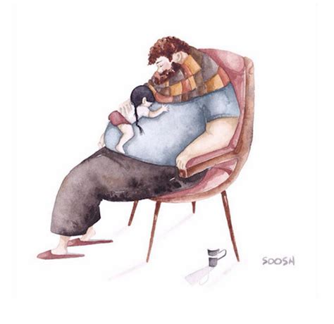 14 Father And Daughter Illustrations By Artist Snezhana Soosh