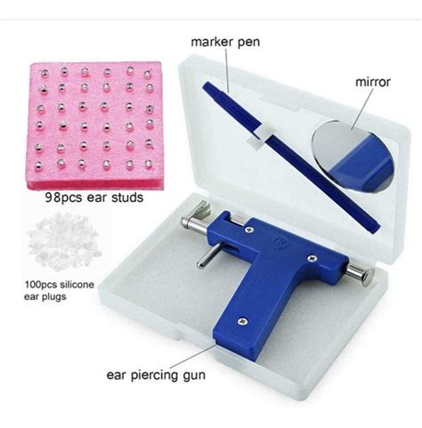 Kit De Pistola De Perforacion Orejas Sin Dolor Profesional Mercadolibre