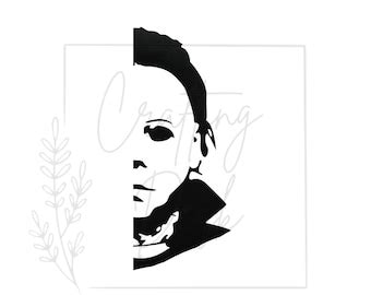 Michael Myers Face Decal Etsy