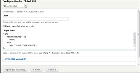 Conditional On Header On A View Page Drupal Answers