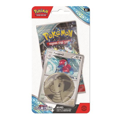 Pokémon Stellar Crown Porygon2 Checklane Blister Inglés Updown Juegos