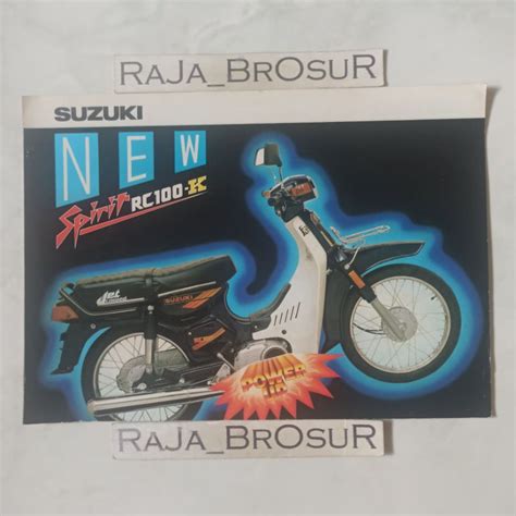 Jual Poster Brosur Katalog Leaflet Jadul Lawas Suzuki RC 100 K RC100 K
