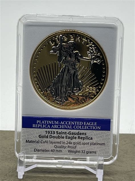 Great Lakes Vntg 1933 St Gaudens Double Eagle Replica Coin