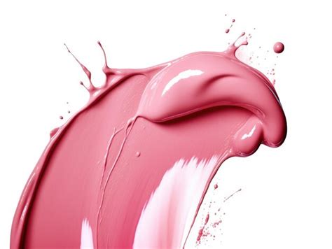 Pink Liquid Splashing Premium Ai Generated Image