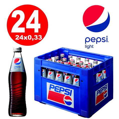 24 x Pepsi-Cola LIGHT 0.33L glass bottle in original multi-way box | my ...
